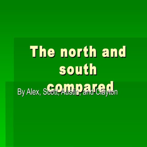Early roots of civil war presentation north v south | PPTX