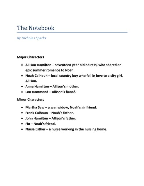 The Notebook Movie Analysis | PPT