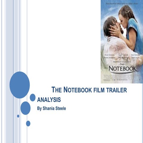 The Notebook film trailer analysis | PPTX
