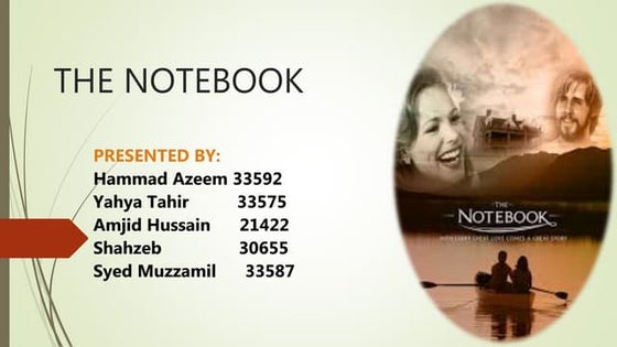 The Notebook Movie Analysis | PPT