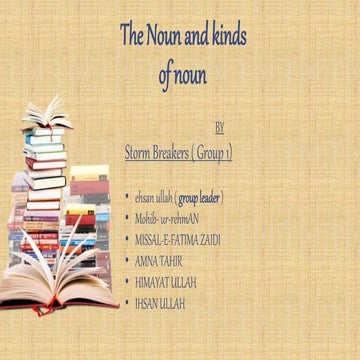 The noun and kinds | PPTX