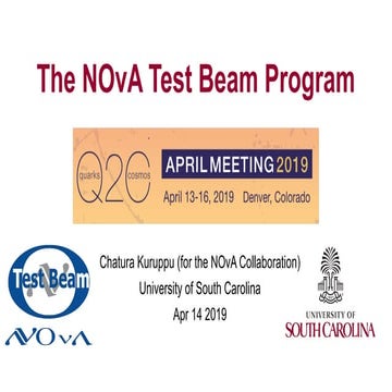 The NOvA Test Beam Program | PDF