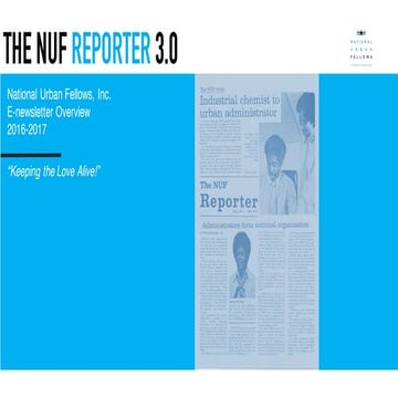 The NUF Reporter 3.0 - JOIN THE TEAM! | PDF