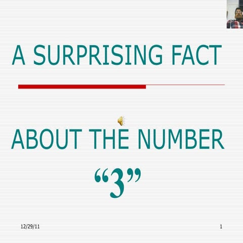 The number 3 | PPT