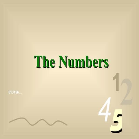 Learn The Language Of Numbers | PPT