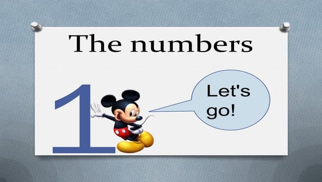 Mickey Mouse Numbers 1 10