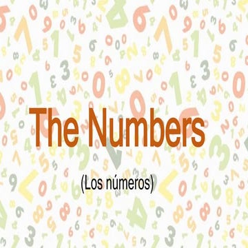 The Numbers and the time.pptx