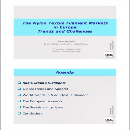 The nylon textile filament markets in Europe Trends and Challenges | PPT
