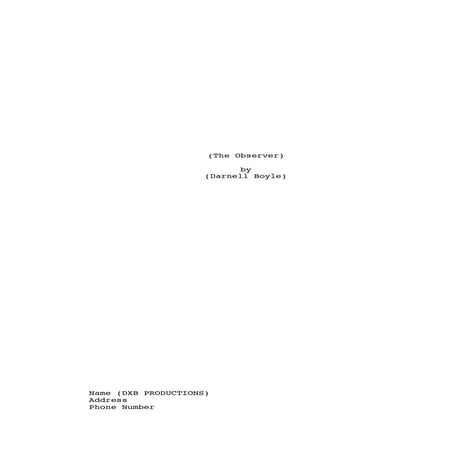 The observer script pdf | PDF