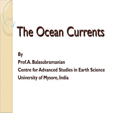 The Ocean Currents | PPT