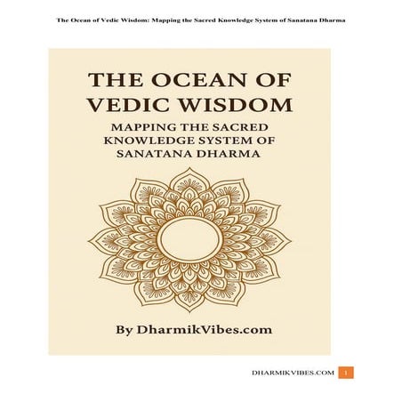 The Ocean of Vedic Wisdom: Mapping the Sacred Knowledge System of ...