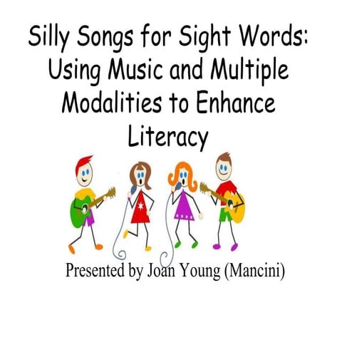 Super Sight Word Songs and Other activities to Reinforce Sight Words | PPT