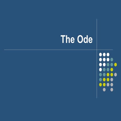 The Ode Ppt