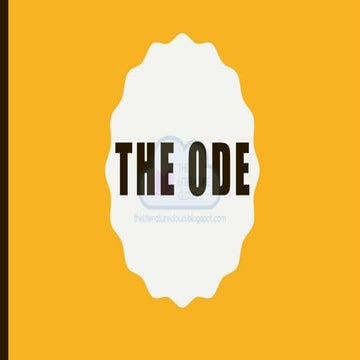 The ode | PDF