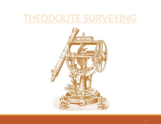 Theodolite angle measurement | PPTX