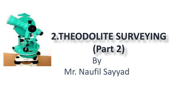 Chap.6 traverse surveys | PPT