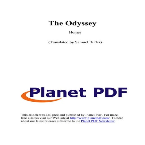 The Odyssey | PDF