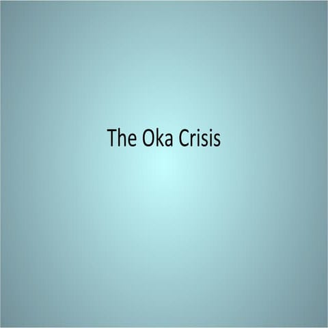 The Oka Crisis | PPT