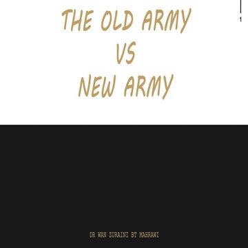 The Old Army vs New Army | PPTX