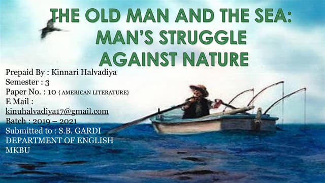 The old man & the sea | PPTX