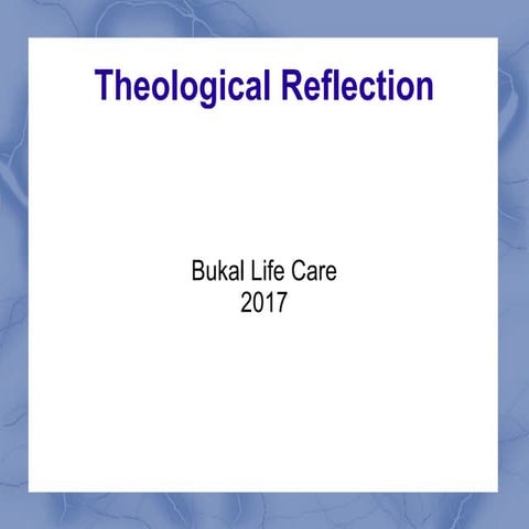 Theological Reflection | PPT