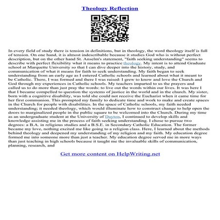 Theology Essay | PDF