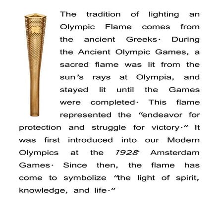 The olympic flame | DOC