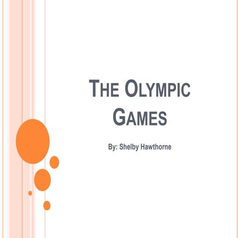 The olympic games unit plan powerpoint ci 350 | PPT