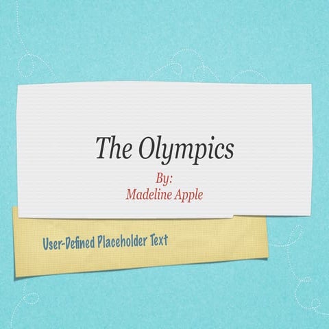 OLYMPICS PPT in 10 Slides for free Topics Covered => Introduction to ...