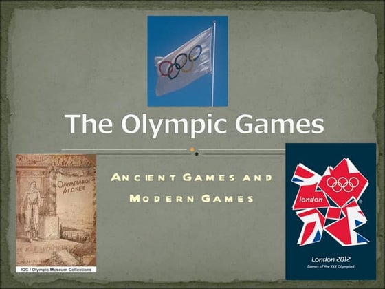 The Olympic games powerpoint presentation | PPT