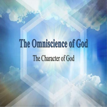 The Omniscience of God | PPTX