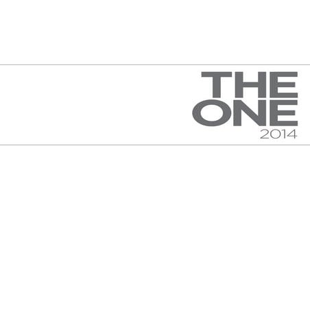 THE_ONE_2014 | PDF