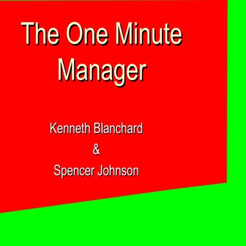 The one minute manager | PPT
