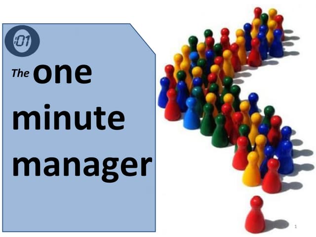 The One Minute Manager | PPTX