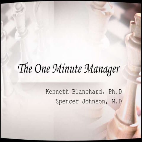 The One Minute Manager | PPTX