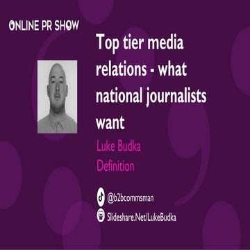 The Online PR Show deck | PPT