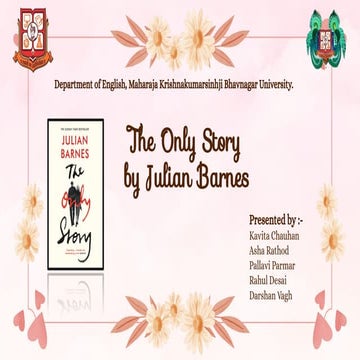 The Only Story by Julian Barns. Introductory Presenation | PDF