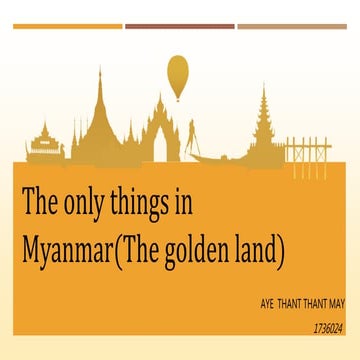 Myanmar culture | PPTX