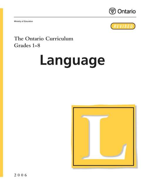 Role and importance of language in the curriculum | PDF