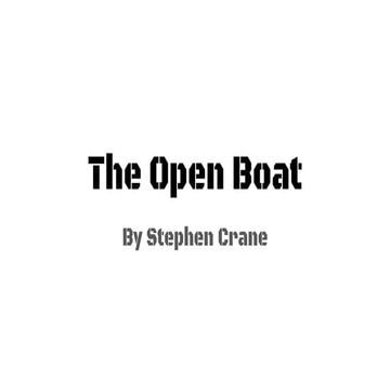 The open boat writer and context | PPTX