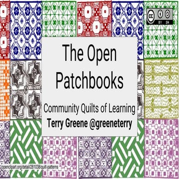 The Open Patchbooks | PPTX | Education
