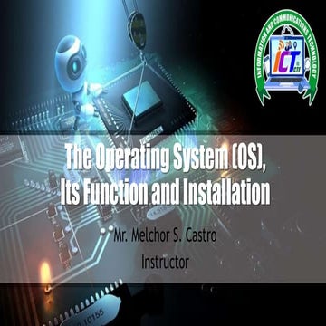 The operating system (os), | PPTX