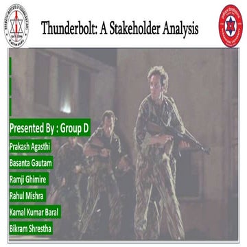 The Operation Thunderbolt - Analysis of stakeholders.pptx