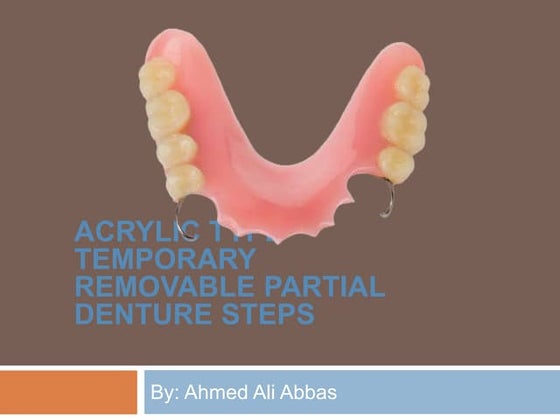 Steps of Fabrication of Removable Partial Denture | PPTX | Oral care | Personal Care