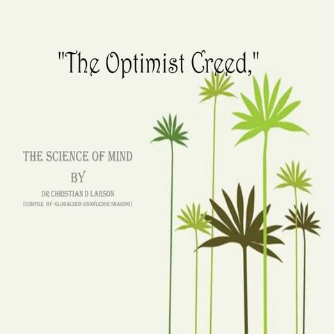 The optimist creed | PPTX
