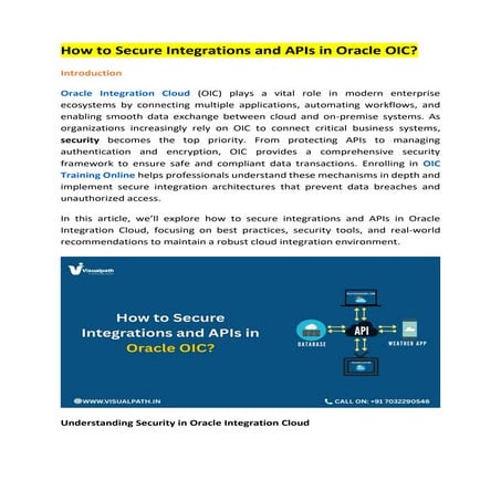 The Oracle Integration Cloud Training Hyderabad - visualpath.pdf
