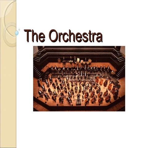 The orchestra | PPT | Classical Music | Music