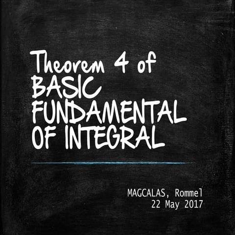 Theorem 4 of basic fundamental of integral | PDF