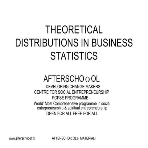 Statistics & Business Problems 8 Oct | PPT