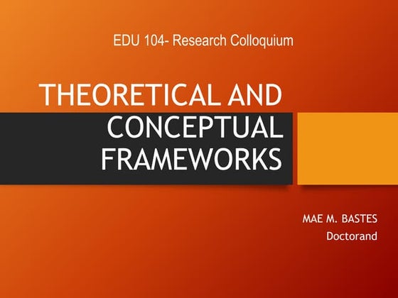 Conceptual Framework in Qualitative Research | PPTX | Science